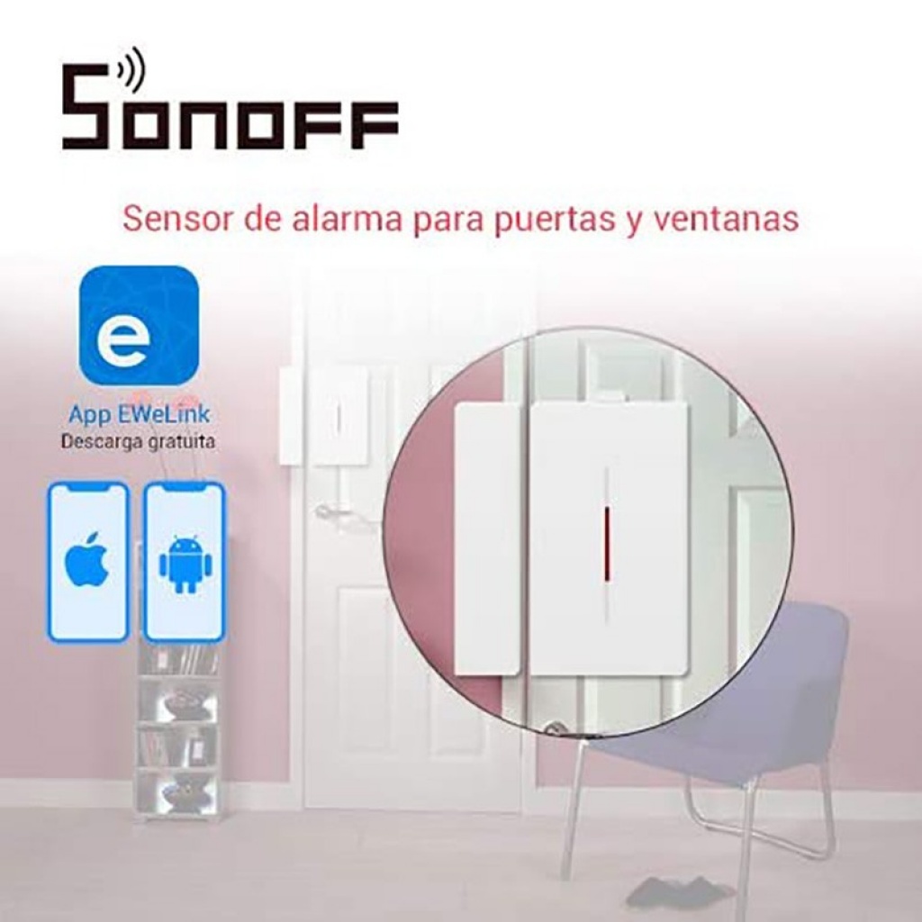 Sensor Alarma Magnético Sonoff DW1 para Puertas y Ventanas SEGURIDAD Y ...