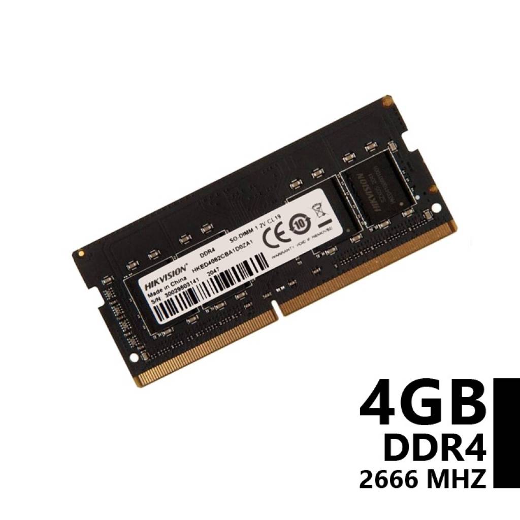 Memoria Hikvision Sodimm S1 DDR4 4 GB 2666 Mhz HARDWARE MEMORIAS Para Notebook