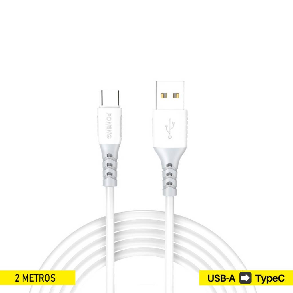 Cable de Carga USB Foneng X66 Tipo C de 3A 2 Metros CELULARES Y TABLET ...